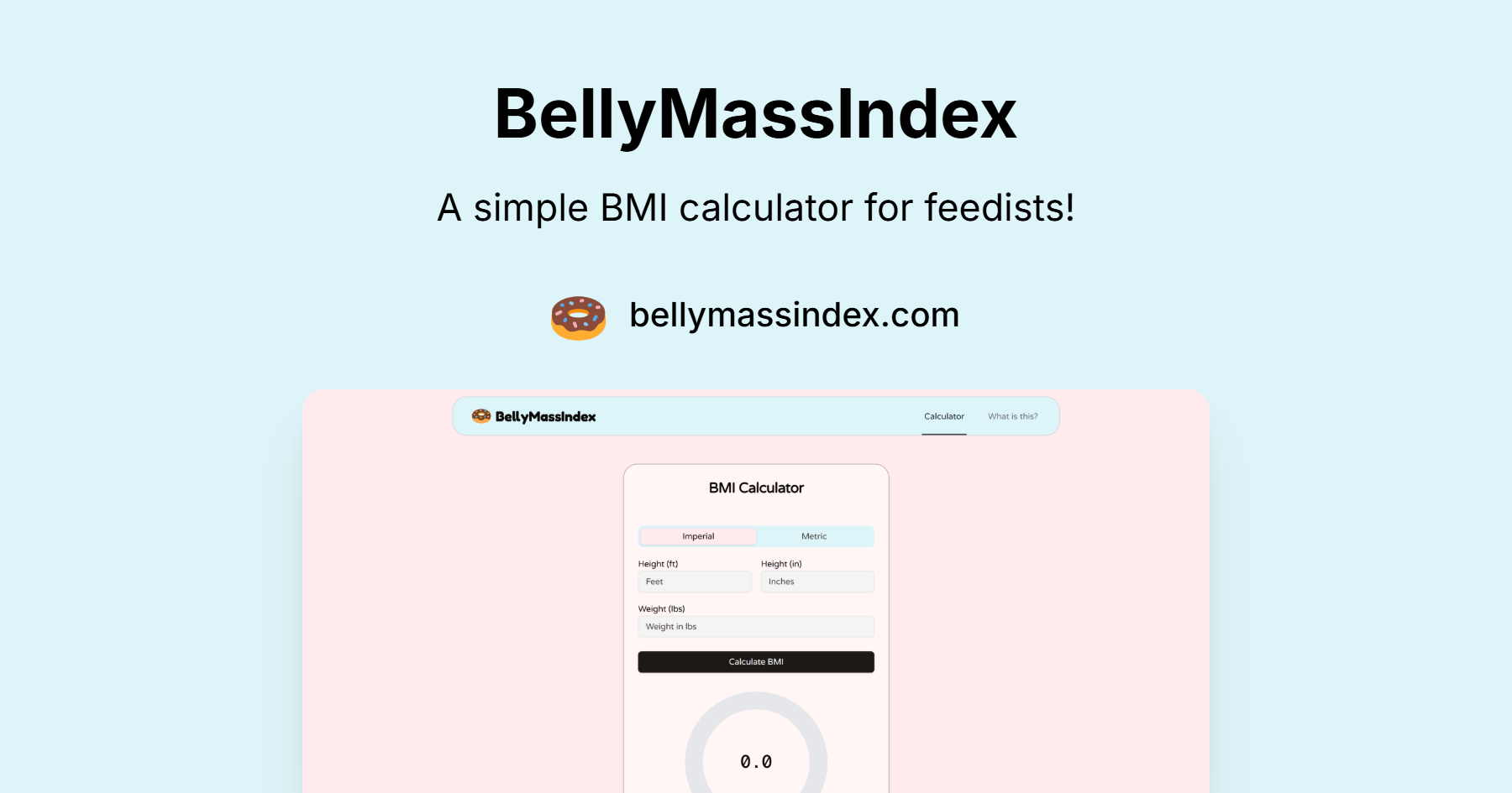 BellyMassIndex - BMI Calculator for Feedists